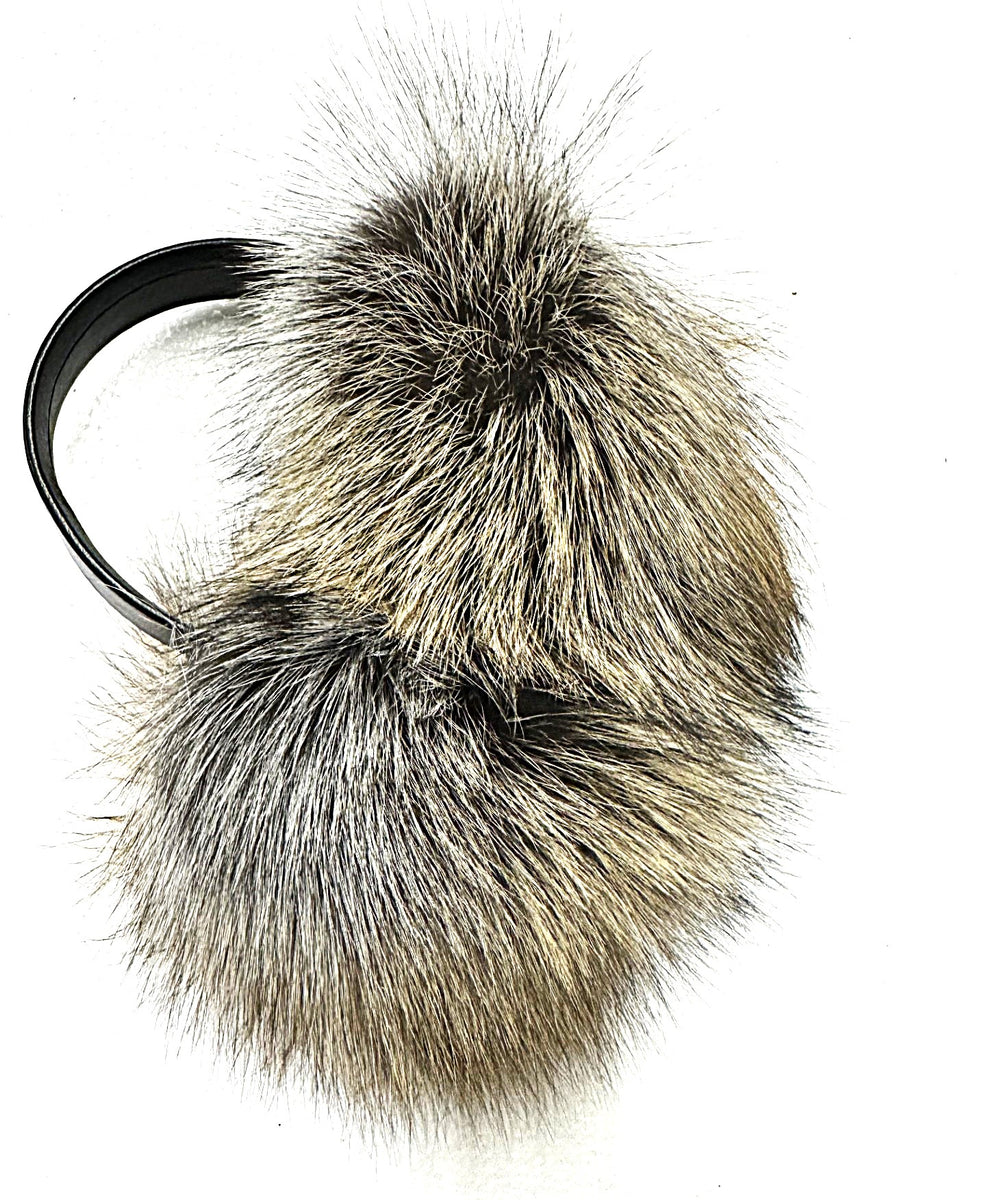 Premium Ear Muffs - Silver Phase Cross Fox – Canada Fur Company