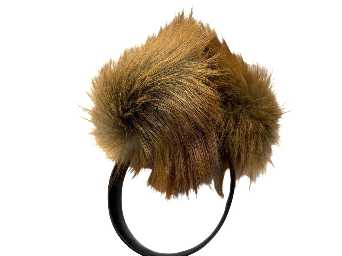 Premium Ear Muffs - Dk Red Cross Fox – Canada Fur Company